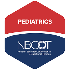 NBCOT badge pediatrics | Irvine Therapy Services